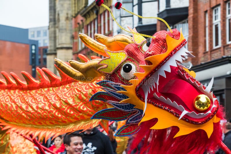LIVERPOOL, ENGLAND - Dragon Dance, Chinese New Year - February 11, 2024 ...