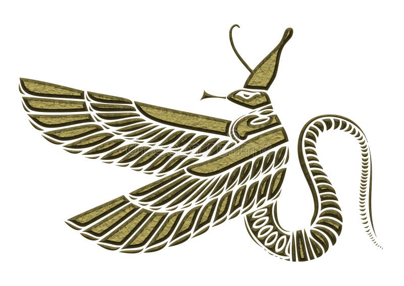 Dragon - Demon of Ancient Egypt Stock Illustration - Illustration of ...