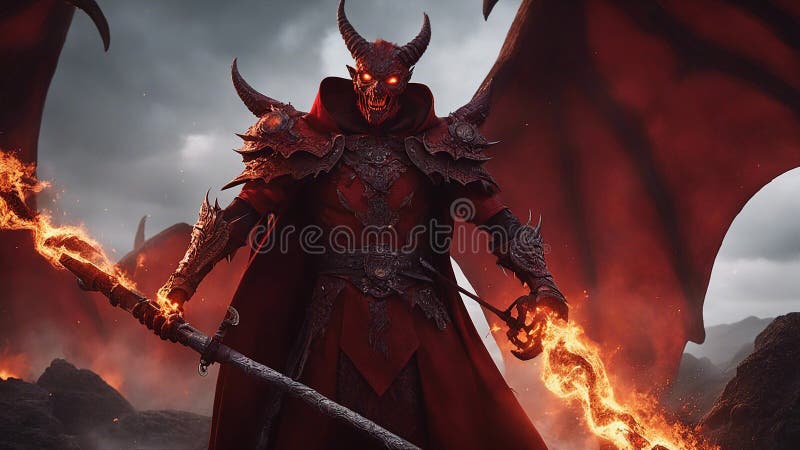 Dragon Devil in the Fire Demon Devil, a Devil Demon Fire Mage, Who Has ...
