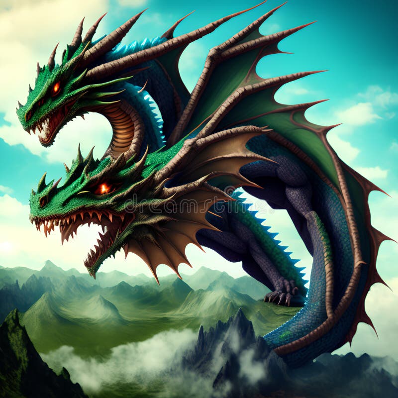 Dragon of Earth, Generative AI Illustration Stock Illustration ...