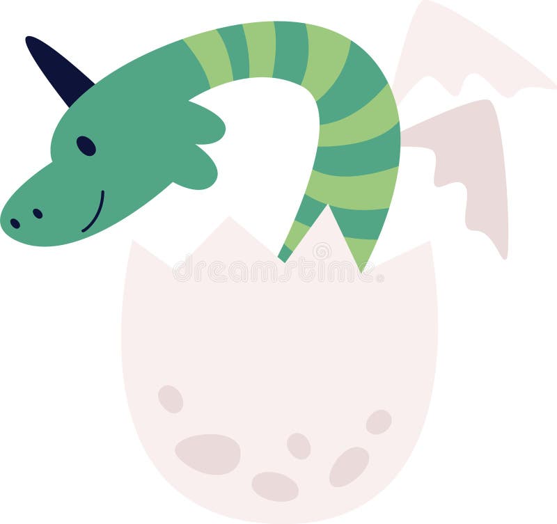 Egg Shell Dragon stock vector. Illustration of game - 297427809