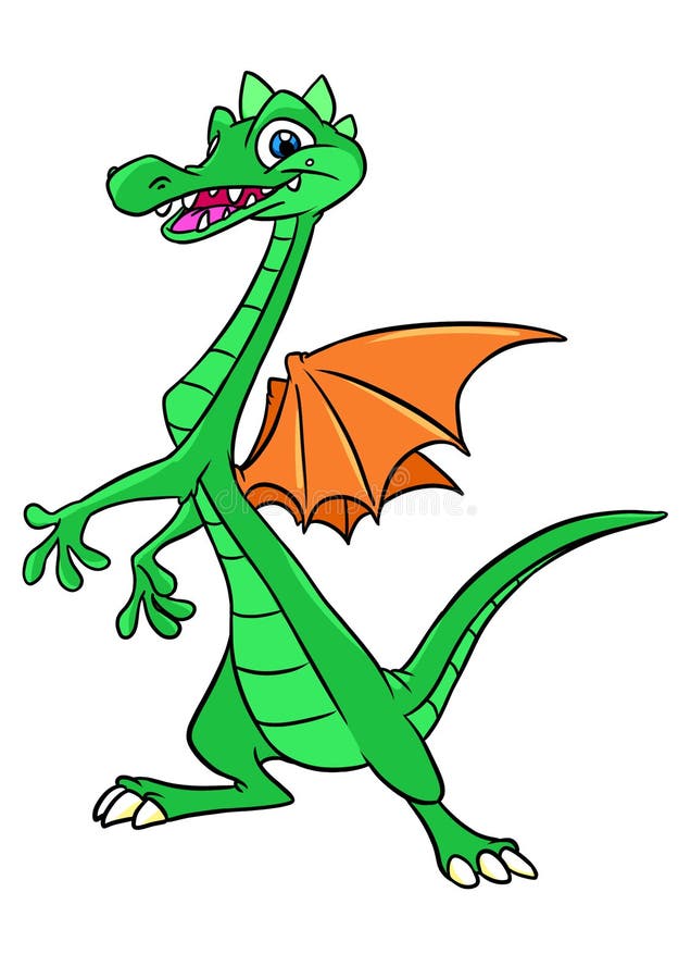Dragon Fabulous Smile Illustration Character Stock Illustration ...