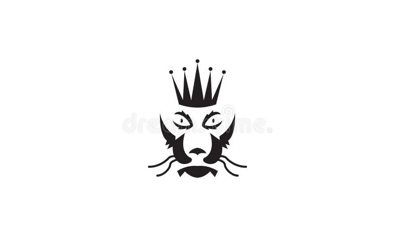 Dragon Face with Crown Logo Vector Icon Illustration Design Stock ...