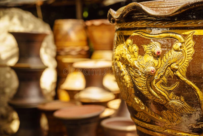 Dragon flower pot stock image. Image of orange, flowerpot - 40926135