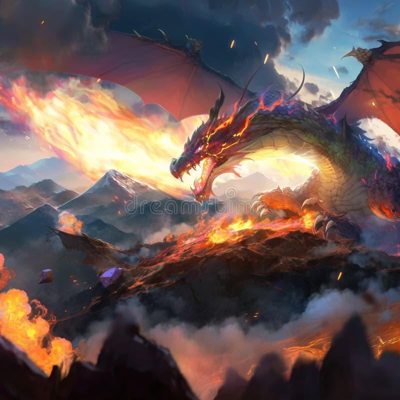 Flying Fire Breathing Dragon