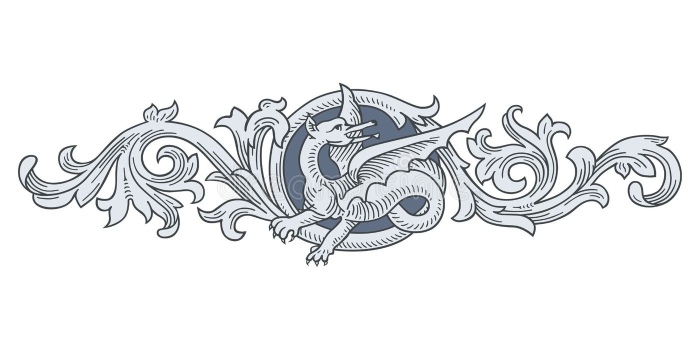 Certificate Border Dragon Stock Illustrations – 72 Certificate Border ...