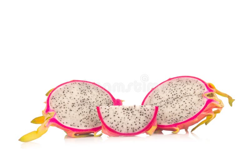 Dragon Fruit Isolated Against White Background Stock Image - Image of ...