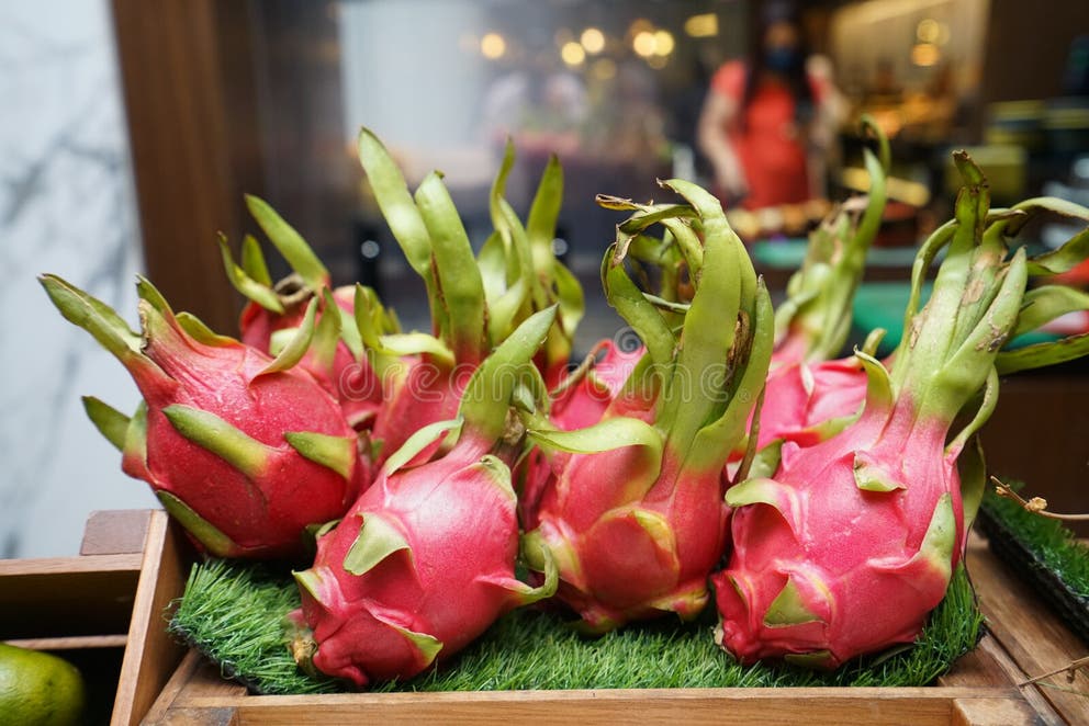 Dragon Fruit Display on Grass Stock Photo - Image of grass, meal: 219780214