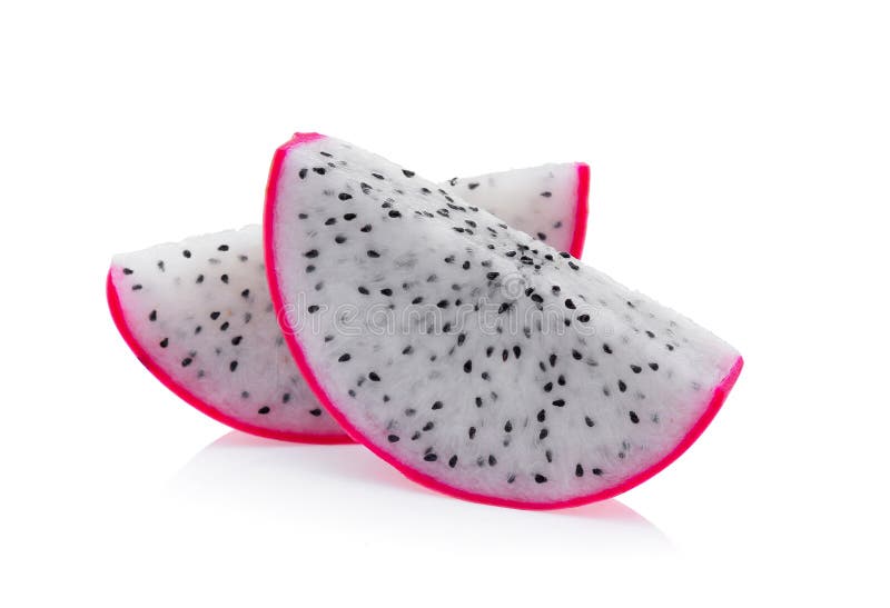 Dragon Fruit Isolated on White Background Stock Photo - Image of ...