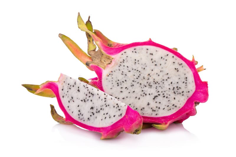 Dragon Fruit Isolated On White Background Stock Photo - Image of dragon ...