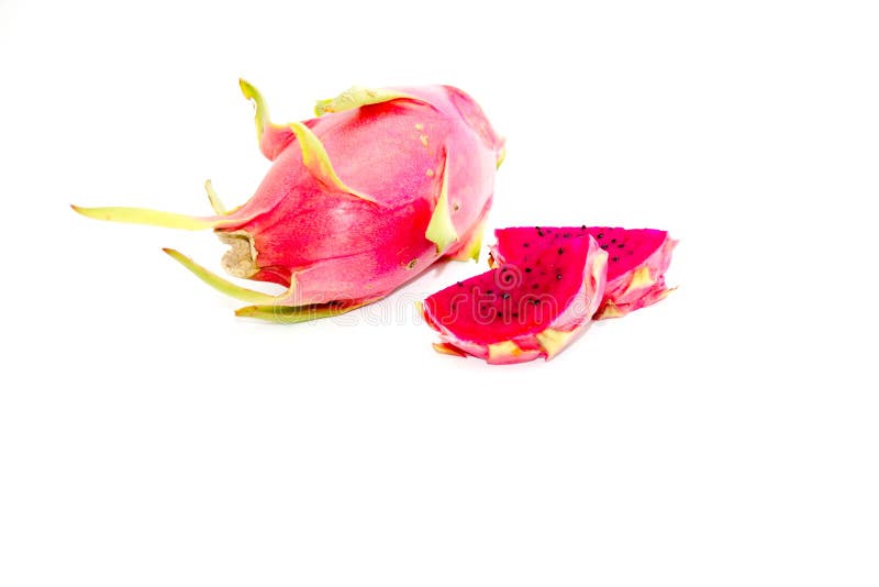 Dragon Fruit Isolated on White Background Stock Photo - Image of fresh ...