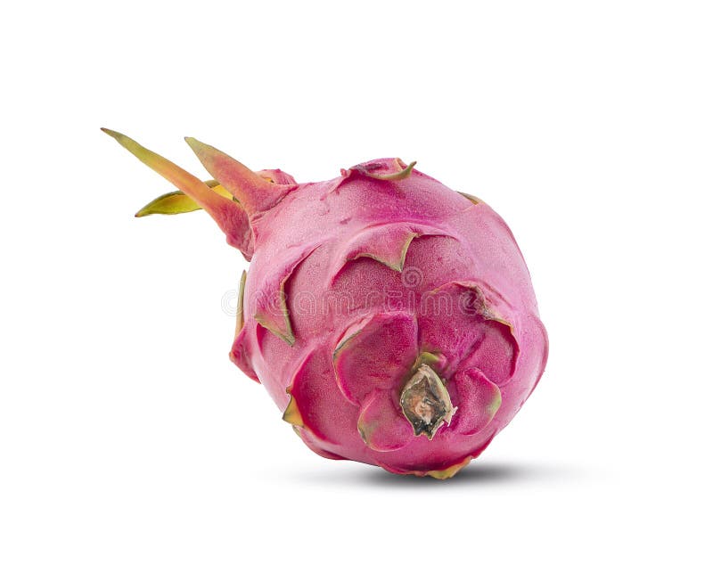 Dragon Fruit Isolated on White Background. Stock Image - Image of ...