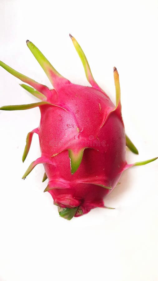 Dragon Fruit Isolated on White Background Stock Image - Image of ...