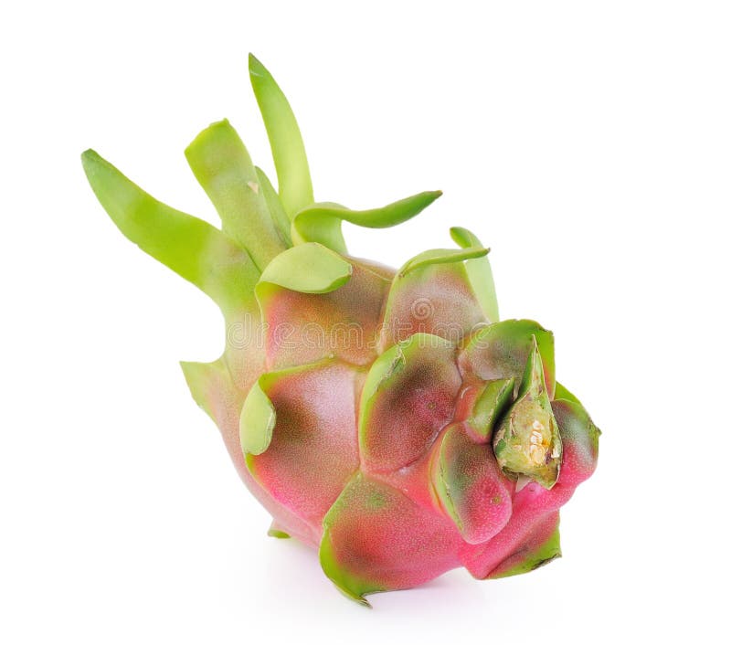 Fresh Dragon Fruit on White Stock Photo - Image of closeup, healthy ...