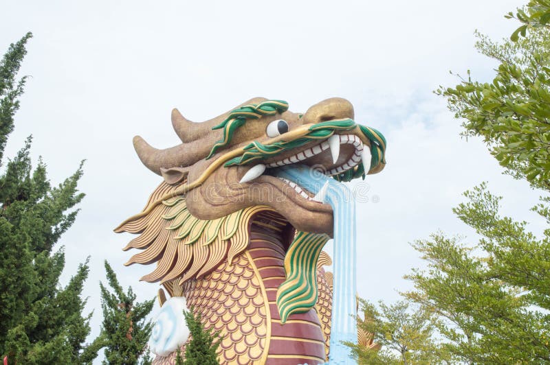 Dragon guard statue stock image. Image of feng, landmark - 57599797