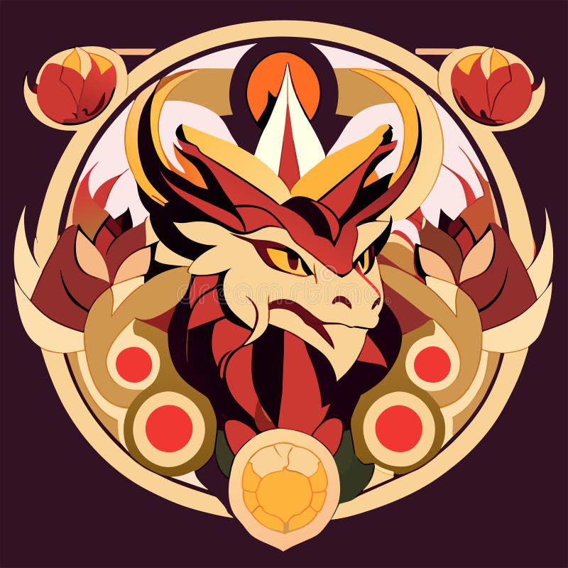 Dragon Head Mascot Esport Logo Design Vector for Your Sport Team or ...