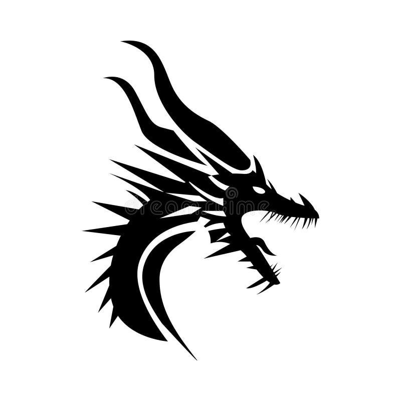 Dragon head icon stock vector. Illustration of business - 335487337