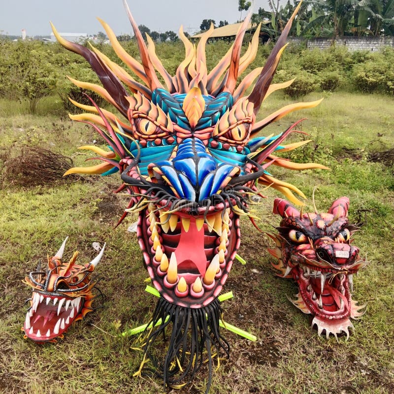 Dragon head stock image. Image of culture, flying, unity - 303276657