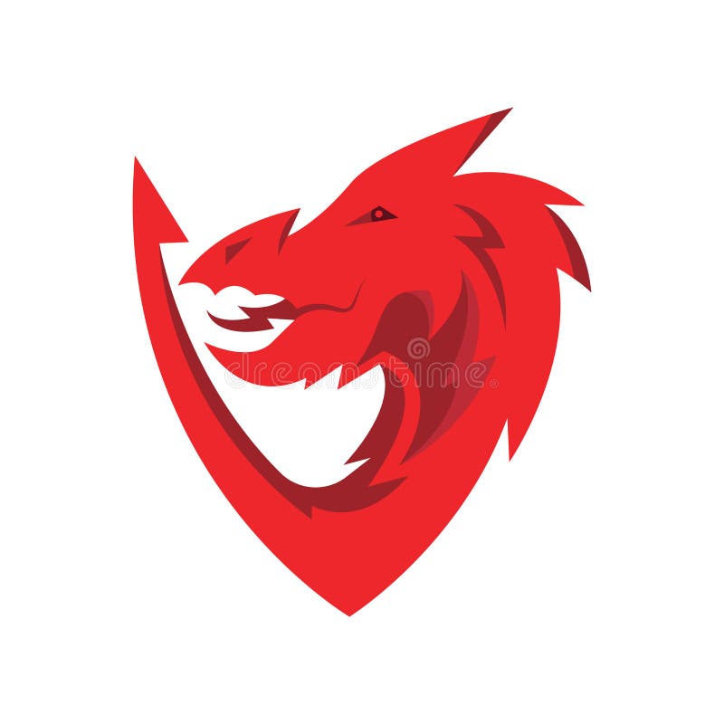 Chinese Dragon Shield Stock Illustrations – 190 Chinese Dragon Shield ...