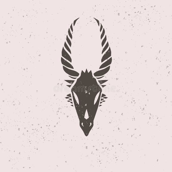 Dragon Head Skull Silhouette Medieval Dnd Stock Illustration ...