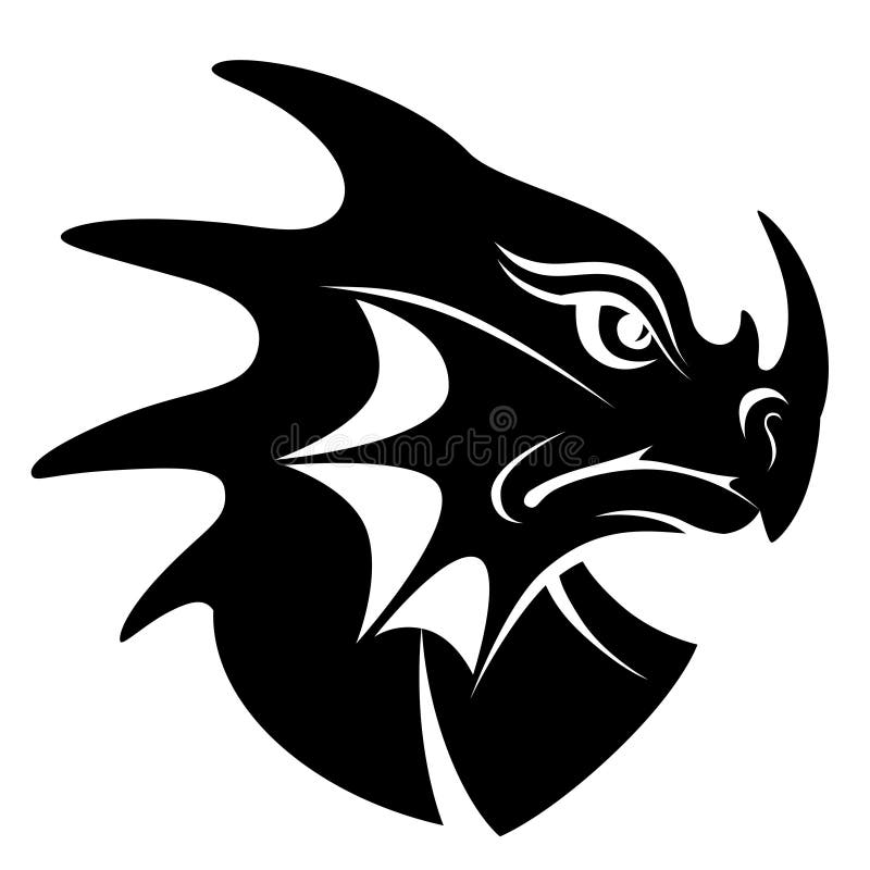 Original Dragon Face Head. Black Dragon Face and Gold Dragon Face ...