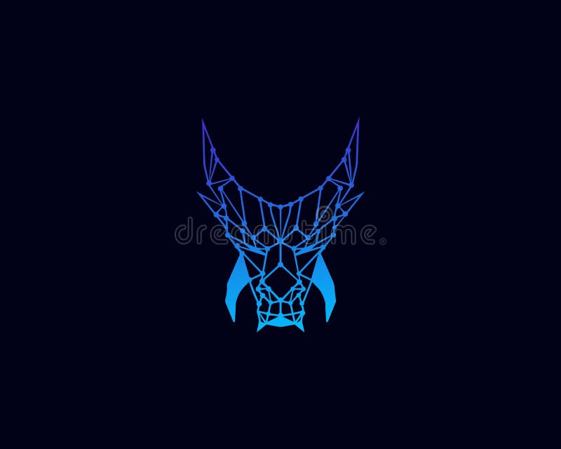 Dragon Head Technology Logo Design. Stock Vector - Illustration of ...