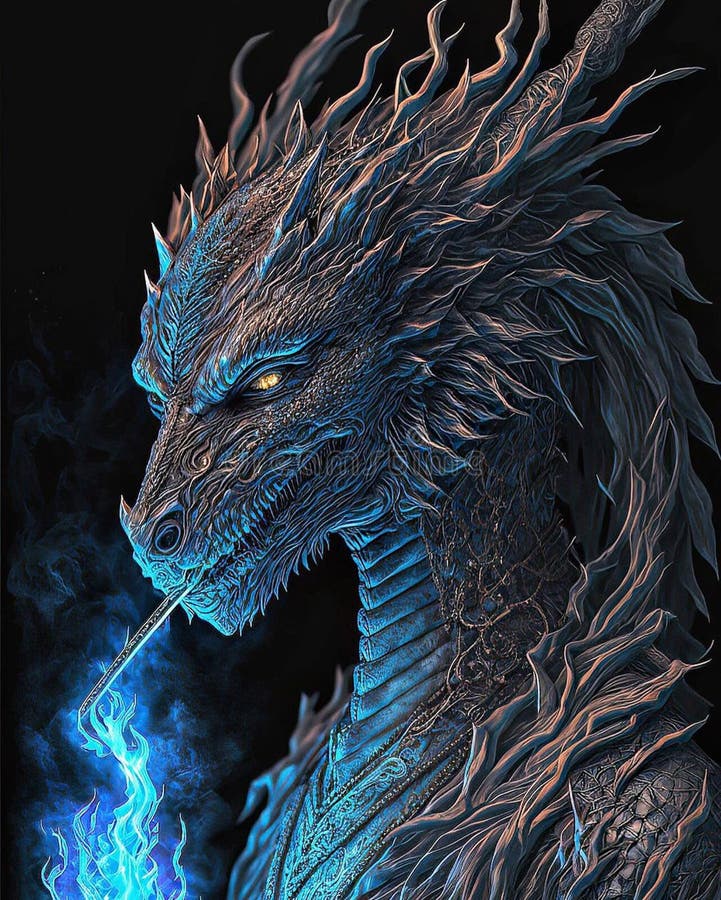 A Dragon Body Human Armor and Colour Full Stock Illustration ...