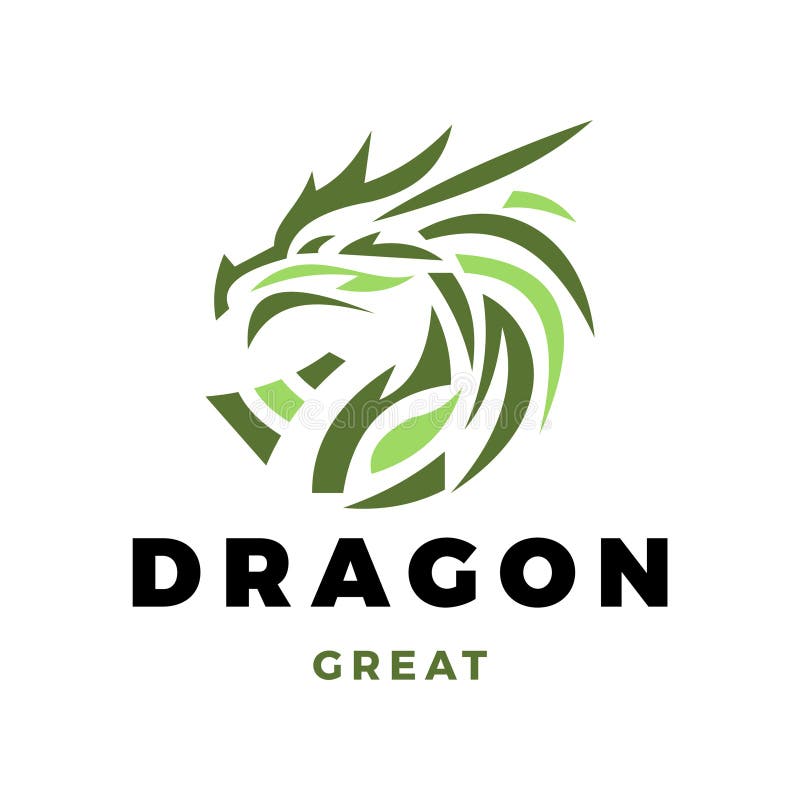 Dragon Icon Logo Design Template Stock Vector - Illustration of icon ...
