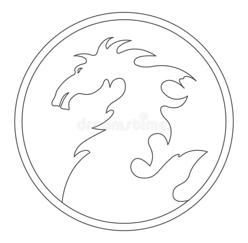 Dragon Outline Stock Illustrations – 10,436 Dragon Outline Stock ...