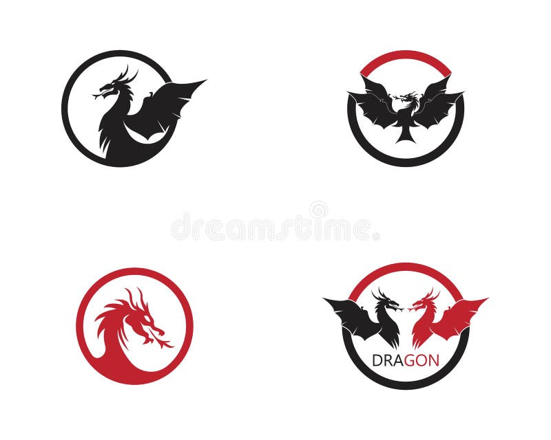 Dragon Icon Vector Illustration Stock Vector - Illustration of symbol ...