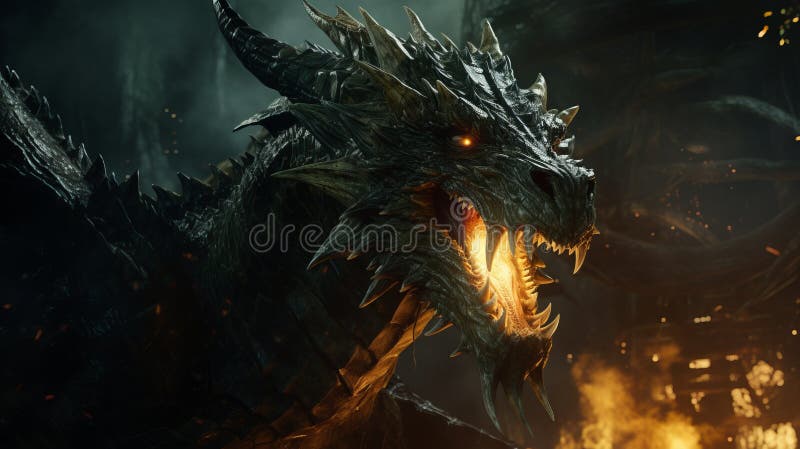 Ingrid Baars Intricate Dragon: a Vray Tracing Masterpiece Stock ...