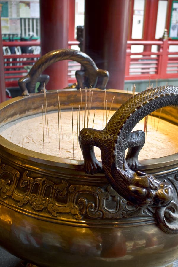 Dragon Incense Pot stock photo. Image of asia, stick - 98591220