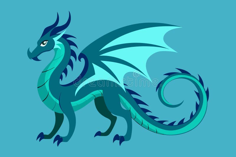 Dragon with Initials of Orlando is Logo Suarez Vector Illustration ...