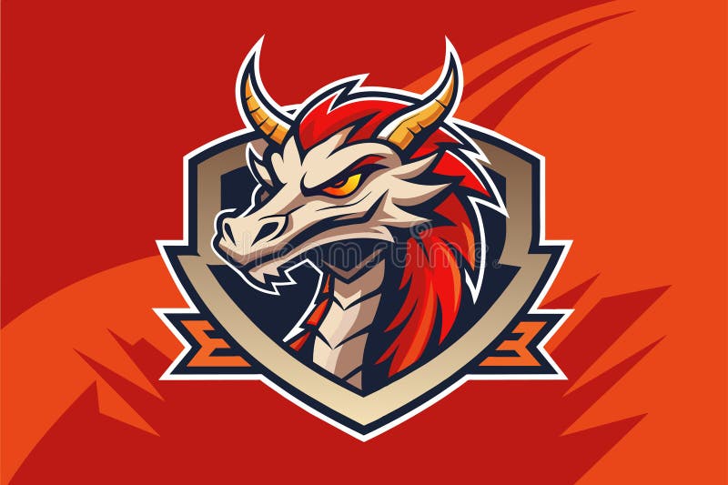Dragon with Initials of Orlando is Logo Suarez Vector Illustration ...