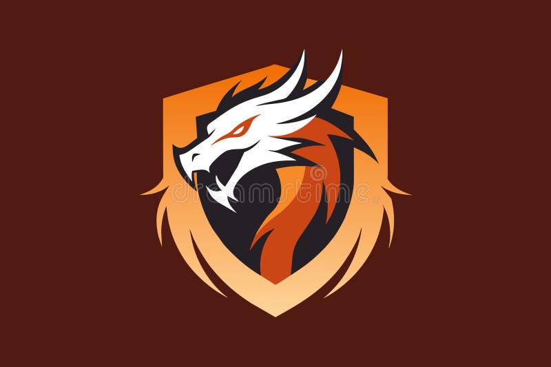 Dragon with Initials of Orlando is Logo Suarez Vector Illustration ...