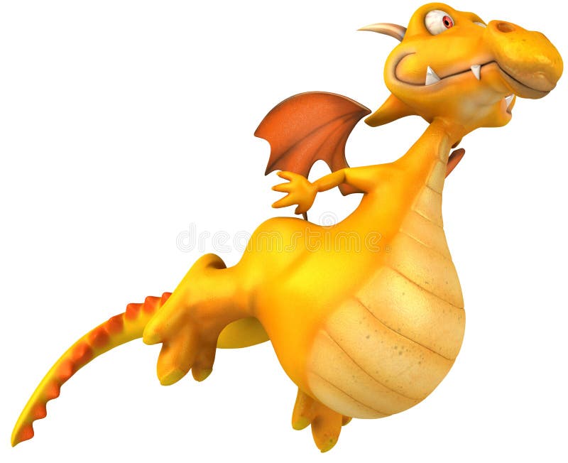 Dragon jaune illustration stock. Illustration du aile - 30810164