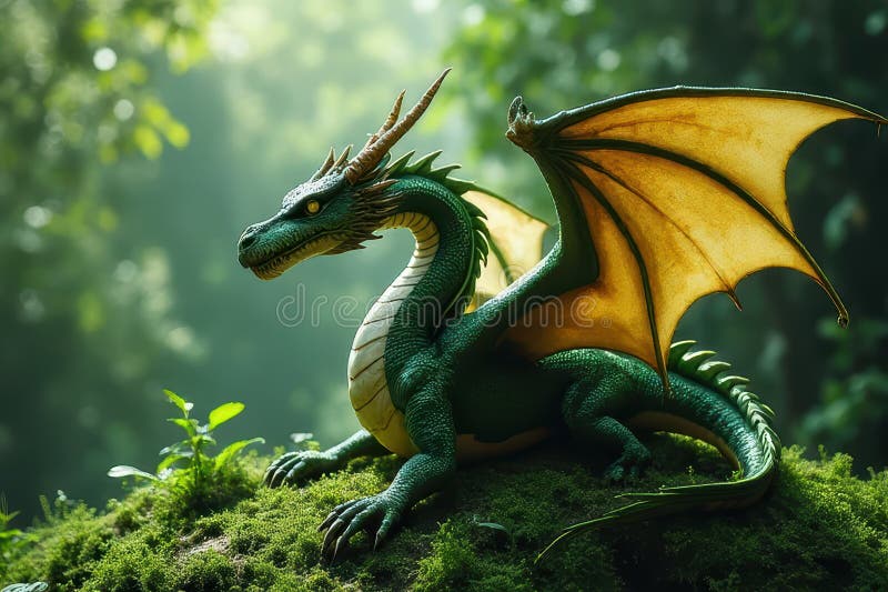 Dragon Kingdom Protector stock illustration. Illustration of protection ...