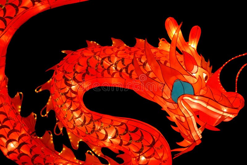 Dragon lantern stock photo. Image of kids, festival, riding - 53778698