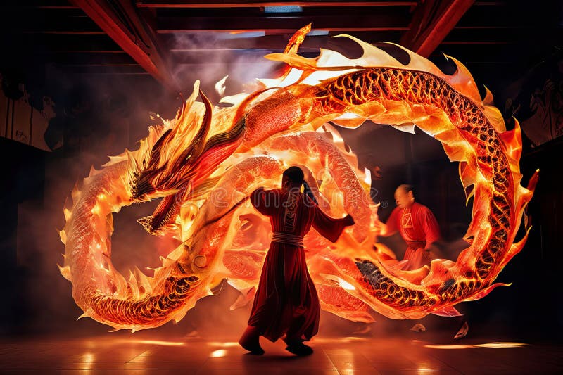 Dragon Layers Multiple Exposures of a Dragon Dance with the Drag Stock ...