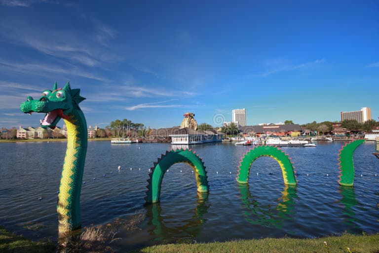 Dragon at Lego Zone of Downtown Disney Editorial Image - Image of ...