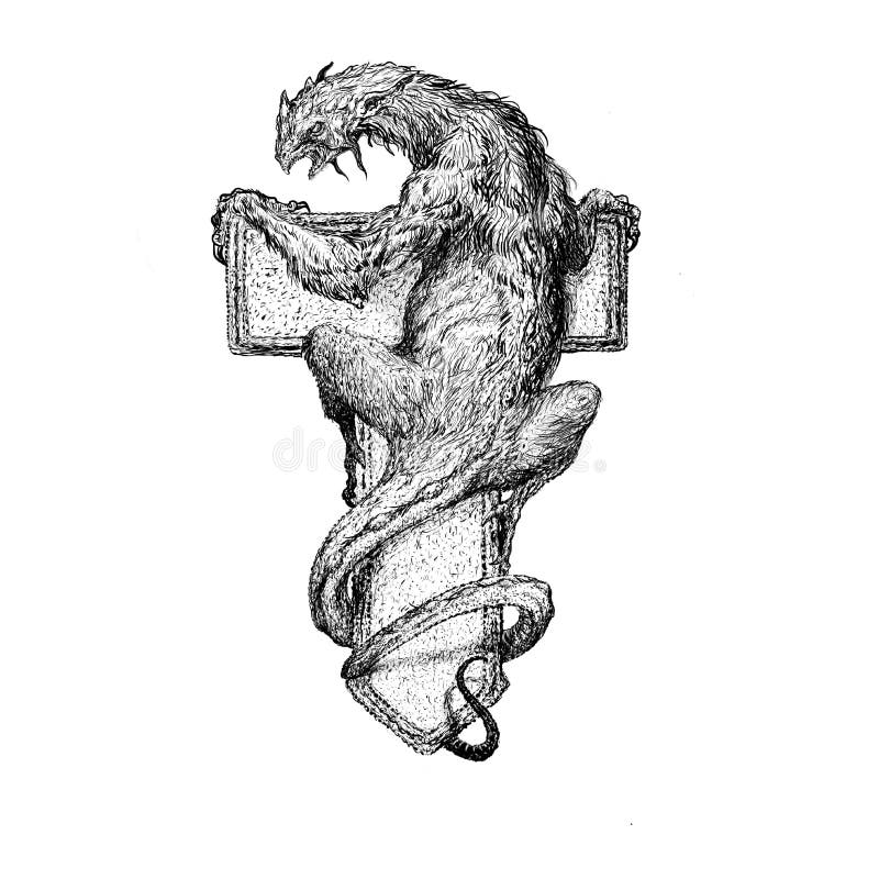 Dragon Letter T. Dragon Alphabet.initial for a Book of Fantasy ...