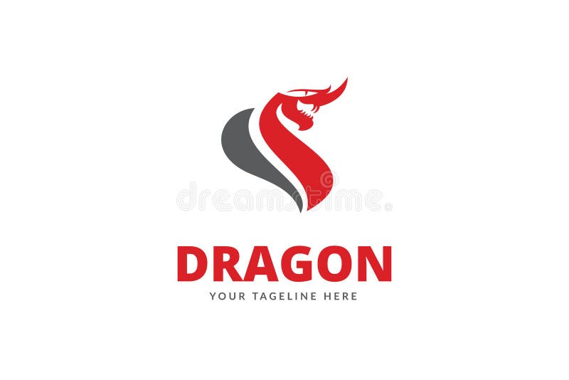 Dragon Logo Design Template Vector Stock Vector - Illustration of ...