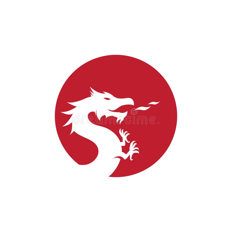 Dragon Logo Myth Animal Icon Stock Vector - Illustration of dragon ...