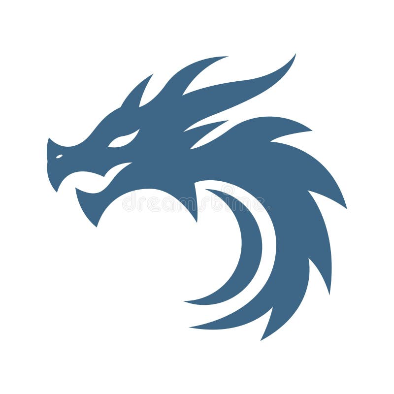 Dragon logo icon design stock illustration. Illustration of animal ...