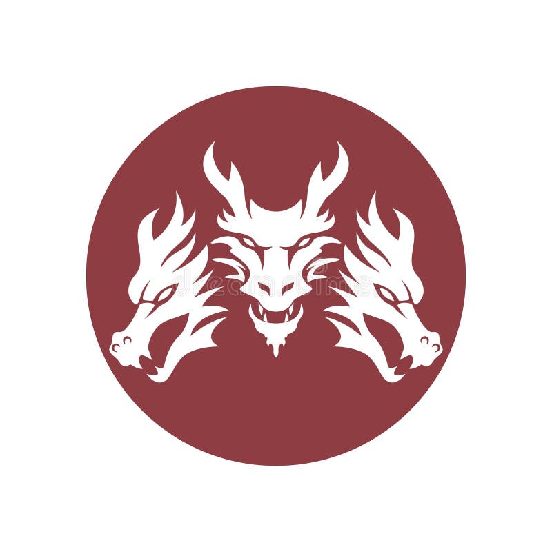 Dragon logo icon design stock vector. Illustration of dragon - 338866854