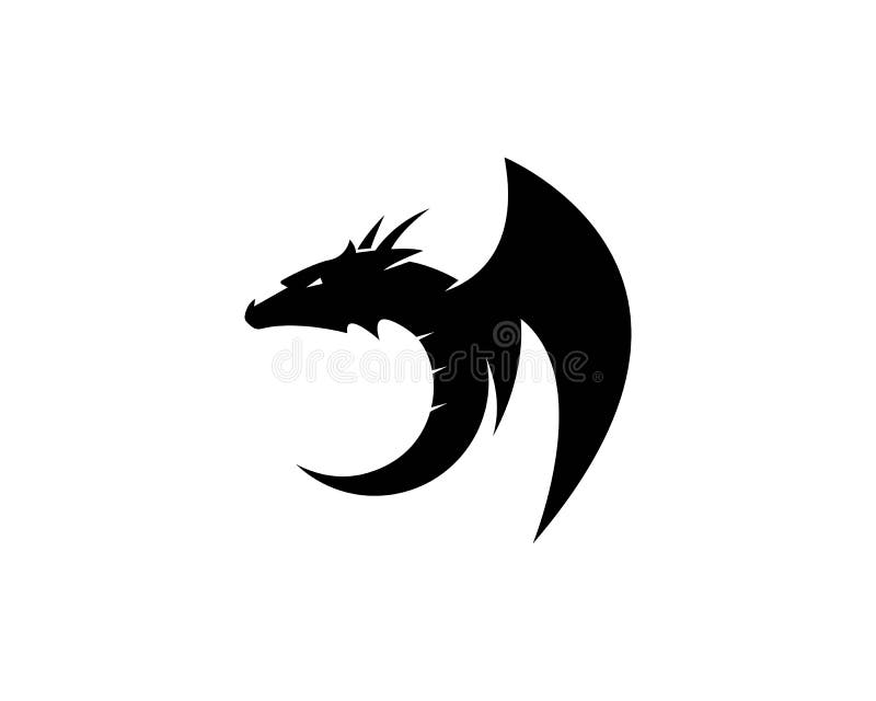 Dragon logo icon stock vector. Illustration of style - 137009709