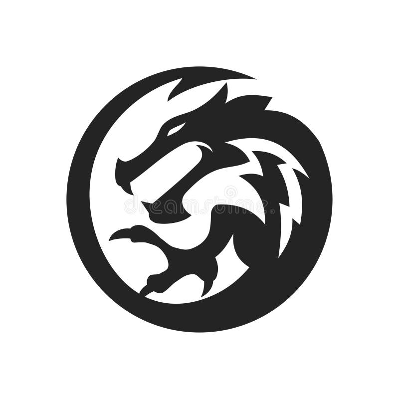 Dragon Logo Template Isolated. Brand Identity. Icon Abstract Vector ...