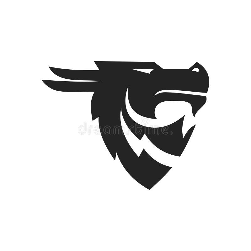 Dragon Logo Template Isolated. Brand Identity. Icon Abstract Vector ...