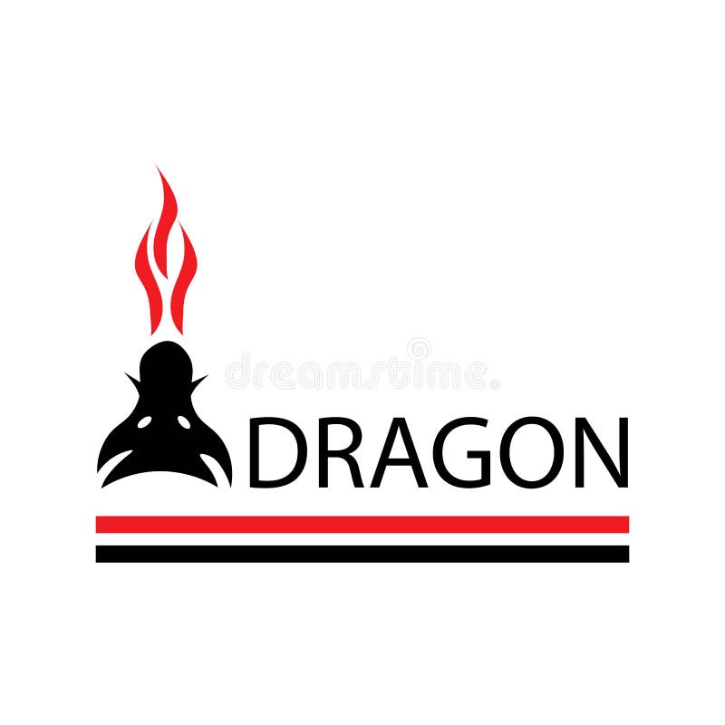 Dragon logo vector stock vector. Illustration of face - 174359179
