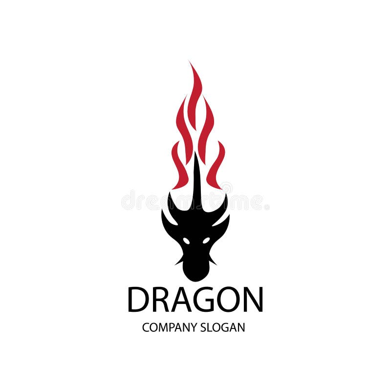 Dragon logo vector stock vector. Illustration of face - 174359179